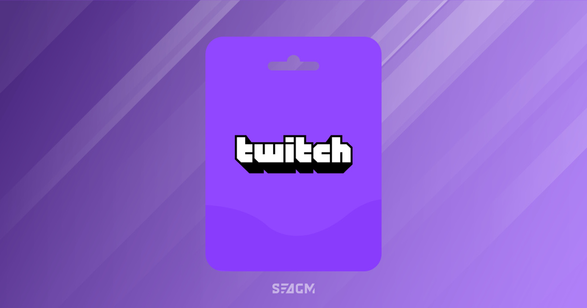 Buy Twitch Gift Card cad | CAD 15-CAD 100 Instant Delivery - SEAGM