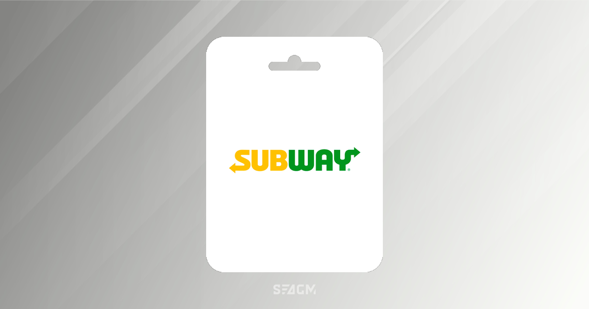 ซื้อ Subway Cash Voucher (SG) ออนไลน์ในราคาแสนถูก - SEAGM