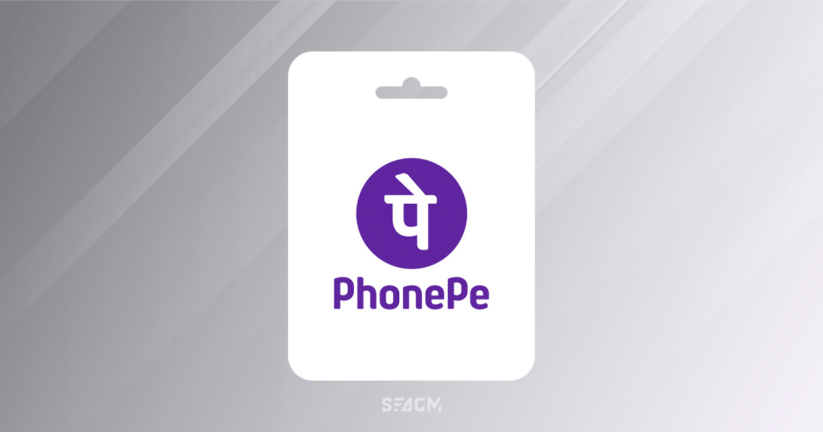 Buy PhonePe Gift Card (IN) | Gift Card | Credit Card - SEAGM