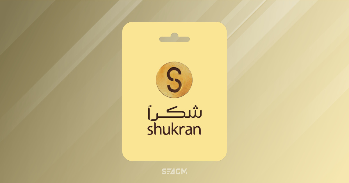 Buy Shukran Gift Card (SA) | Gift Card | Online Shopping Store - SEAGM ...