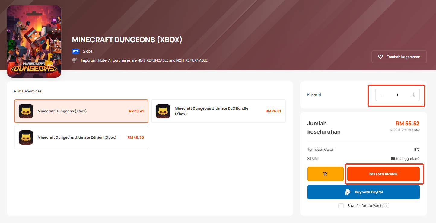 SEAGM Panduan Pengguna